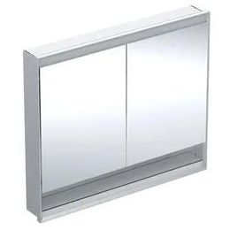 Geberit One Spiegelschrank 505824001 105 x 90 x 15 cm, Aluminium eloxiert, mit Nische und ComfortLight, 2 T&uuml;ren