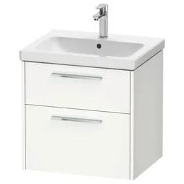 Duravit D-Code Waschtischunterschrank DC4670010180000 ,Griff Chrom, Wei&szlig; Matt, Wandh&auml;ngend, Schubk&auml;sten 2, 584x555x460 mm