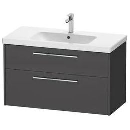 Duravit D-Code Waschtischunterschrank DC4673010490000 ,Griff Chrom, Graphit Matt, Wandh&auml;ngend, Schubk&auml;sten 2, 984x555x460 mm