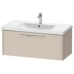 Duravit D-Code Waschtischunterschrank DC4668010910000 Griff Chrom, Taupe Matt, Wandh&auml;ngend, Auszug 1, 984x400x460 mm