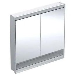 Geberit One Spiegelschrank 505823001 90 x 90 x 15cm, Aluminium eloxiert, mit Nische und ComfortLight, 2 T&uuml;ren