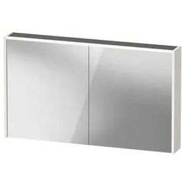 Duravit D-Code Spiegelschrank Verspiegelt DC7108022222000 1200x700x148, Wei&szlig; Hochglanz, Steckdose J, LED Beleuchtung