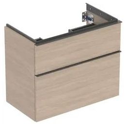 Geberit iCon Waschtisch-Unterschrank 502308JH1 74x61,5x41,6cm, 2 Schubladen, Eiche, Griff lava matt