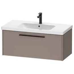 Duravit D-Code Waschtischunterschrank DC46680BD430000 Griff Diamantschwarz, Basalt Matt, Wandh&auml;ngend, Auszug 1, 984x400x460 mm