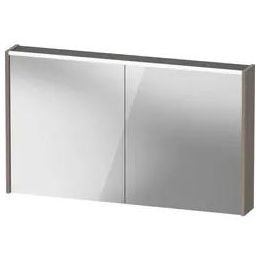 Duravit D-Code Spiegelschrank Verspiegelt DC7108043430000 1200x700x148, Basalt Matt, Steckdose, LED Beleuchtung