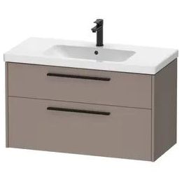 Duravit D-Code Waschtischunterschrank DC46730BD430000 ,Griff Diamantschwarz, Basalt Matt, Wandh&auml;ngend, Schubk&auml;sten 2, 984x555x460 mm