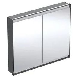 Geberit One Unterputz Spiegelschrank 505804007 105 x 90 x 15 cm, schwarz matt/Aluminium pulverbeschichtet, mit ComfortLight, 2 T&uuml;ren