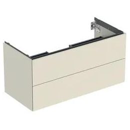 Geberit One Waschtisch-Unterschrank 505264004 103,6 x 50,4 x 47 cm, sand-grau/lackiert hochgl&auml;nzend, 2 Schubladen