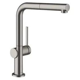 Hansgrohe Talis M54 270 K&uuml;chenarmatur 72809340 mit Ausziehauslauf, 1jet, brushed black