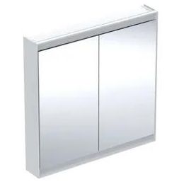 Geberit One Spiegelschrank 505813002 90 x 90 x 15cm, wei&szlig;/Aluminium pulverbeschichtet, mit ComfortLight, 2 T&uuml;ren