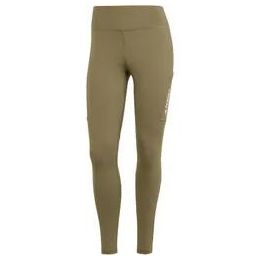Adidas Multi Leggings Damen JF1267 - olive strata 40