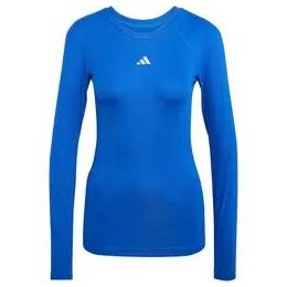 Adidas Techfit langarm Funktionsshirt Damen JM7888 - team royal blue XS
