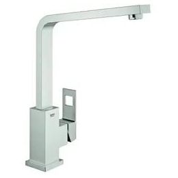 Grohe Eurocube Sp&uuml;ltisch-Einhebelmischer 31255DC0 supersteel, schwenkbarer Gussauslauf