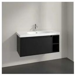 Villeroy & Boch Villeroy und Boch Skyla Waschtischunterschrank C79100VL 1 Auszug, 972 x 436 x 439 mm, Volcano Black