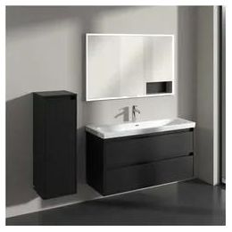 Villeroy & Boch Villeroy und Boch Skyla Seitenschrank C80200VL 1 T&uuml;r, 1 Schublade, 350 x 1000 x 349 mm, Volcano Black / Volcano Black