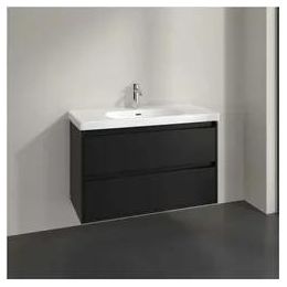 Villeroy & Boch Villeroy und Boch Skyla Waschtischunterschrank C79900VL 2 Ausz&uuml;ge, 972 x 596 x 439 mm, Volcano Black
