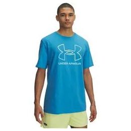 Under Armour Foundation Sportshirt Herren 452 - ether blue/sonic yellow/stream M