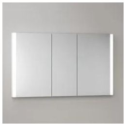 KEUCO Somaris Spiegelschrank mit Beleuchtung 14514513101 120x71x11,5cm, Wandeinbau, 3 T&uuml;ren, Spiegelheizung, wei&szlig; matt