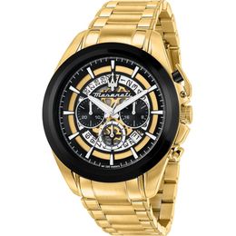 Maserati Analog Watch male Gold size One Size