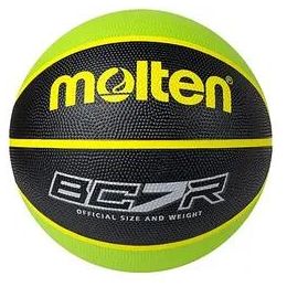 Molten Basketball Trainingsball BC7R2-KG-2 schwarz/gr&uuml;n 7