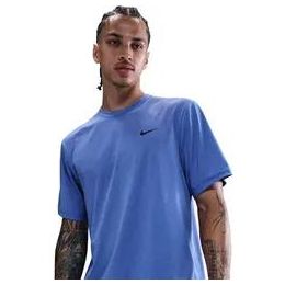 Nike UV Hyverse Dri-FIT kurzarm Fitnessshirt Herren 411 - comet blue/black S