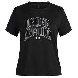 Under Armour Tech Varsity Graphic Sportshirt M&auml;dchen 001 - black/white XS (122-127 cm)