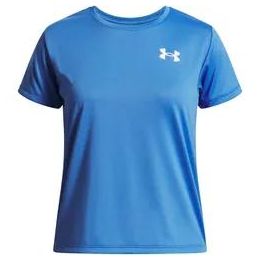 Under Armour Tech Trainingsshirt M&auml;dchen 402 - blue atlantis/white L (149-160 cm)