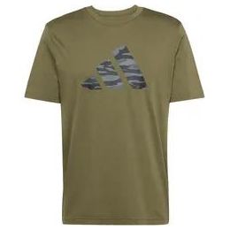 Adidas Codes Camo Graphic T-Shirt Herren JI6768 - olive strata M/T
