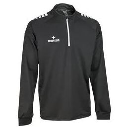 Derbystar Madrid 1/4-Zip Sweatshirt Kinder schwarz/wei&szlig; 116