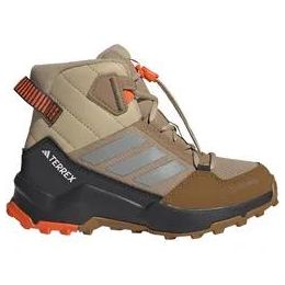 Adidas TERREX AX4R Climawarm+ Mid-Top Wanderschuhe Kinder JS2922 - cardboard/matte silver/semi impact orange 38 2/3