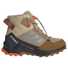 Adidas TERREX AX4R Climawarm+ Mid-Top Wanderschuhe Kinder JS2922 - cardboard/matte silver/semi impact orange 38