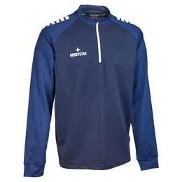Derbystar Madrid 1/4-Zip Sweatshirt Kinder navy/wei&szlig; 128