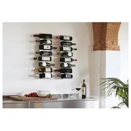 OPINION CIATTI - Ptolomeo Vino Wall &ndash; Vertikales Wand-Flaschenregal aus Stahl in 75, 150 & 208 cm - 150 cm / Edelstahl - Edelstahl