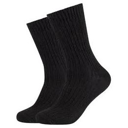 2er Pack s.Oliver Hygge Cashmere Crew Socken Damen 9999 - black 35-38