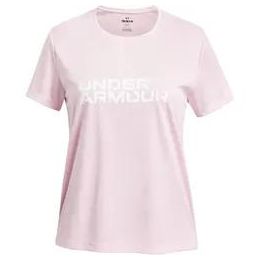 Under Armour Tech Twist Logo Trainingsshirt M&auml;dchen 647 - prime pink/white S (127-137 cm)