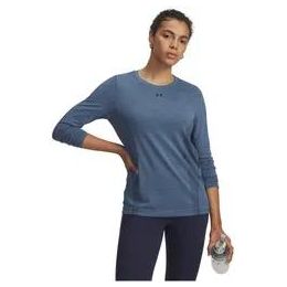 Under Armour Vanish Seamless Loose langarm Trainingsshirt Damen 418 - blue smoke/washed navy/black L