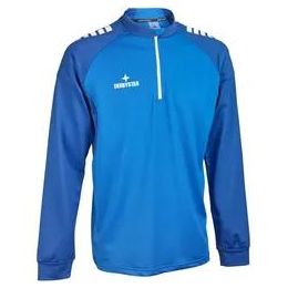 Derbystar Madrid 1/4-Zip Sweatshirt Kinder blau/wei&szlig; 152