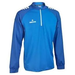 Derbystar Madrid 1/4-Zip Sweatshirt Kinder blau/wei&szlig; 164