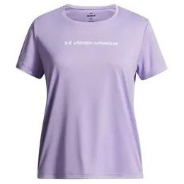 Under Armour Tech Wordmark Graphic Trainingsshirt M&auml;dchen 538 - transparent/white M (137-149 cm)