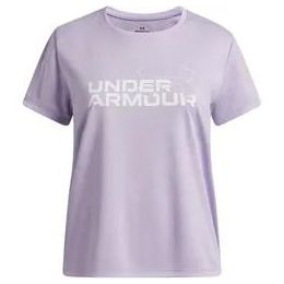 Under Armour Tech Twist Logo Trainingsshirt M&auml;dchen 536 - purple crest/white M (137-149 cm)