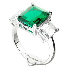 Chiara Ferragni Ring 'Emerald' female Silver size 52