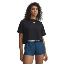 Under Armour Rival Boxy T-Shirt Damen 001 - black/white XL