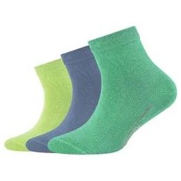 3er Pack Camano Soft Bio-Baumwolle Quarter Socken Kinder 7115 - katydid 31-34