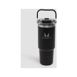 Myprotein Recycelte Metall Tragegriff Strohhalm-Flasche 900ml - Schwarz