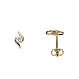Firetti Damen Paar Ohrstecker &raquo;Schmuck Geschenk Gold 333 Ohrschmuck Solit&auml;r&laquo; mit Zirkonia (synth.) gold