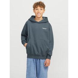 Jack & Jones Jack & Jones Junior Jungen Kapuzensweatshirt &raquo;JORISLINGTON BACK SWEAT HOOD SN JNR&laquo; grau 128