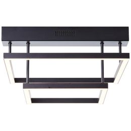 Brilliant Deckenleuchte &raquo;Ranut&laquo; 1 Stk. Warmwei&szlig; LED Deckenlampe 2flg schwarz schwarz