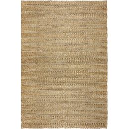 FLAIR RUGS Teppich &raquo;Drew Stripe, mit Flechtmuster&laquo; rechteckig 3 mm H&ouml;he geflochtener Jute-Teppich mit Streifen- und Fischgr&auml;tmuster beige Baumwolle, 