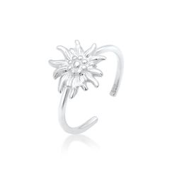 Elli Damen Fingerring &raquo;Edelweiss Tracht Dirndl Wiesen 925 Sterling Silver&laquo; silber