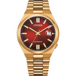 Citizen Herren Automatikuhr &raquo;TSUYOSA 60h&laquo; Armbanduhr, Damenuhr, Herrenuhr, Edelstahlarmband, Saphirglas, Datum gold